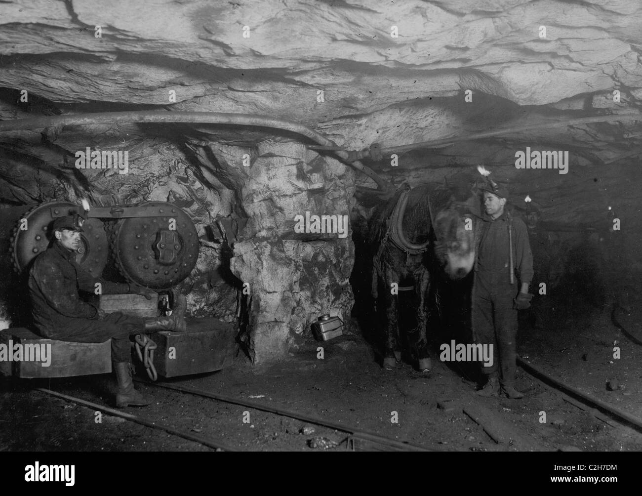 Mule power and motor power. A Young Driver, Shaft #6, Pennsylvania Coal ...