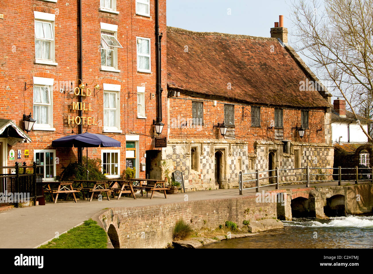 Old Mill Hotel Salisbury England UK old style architecture design Stock ...
