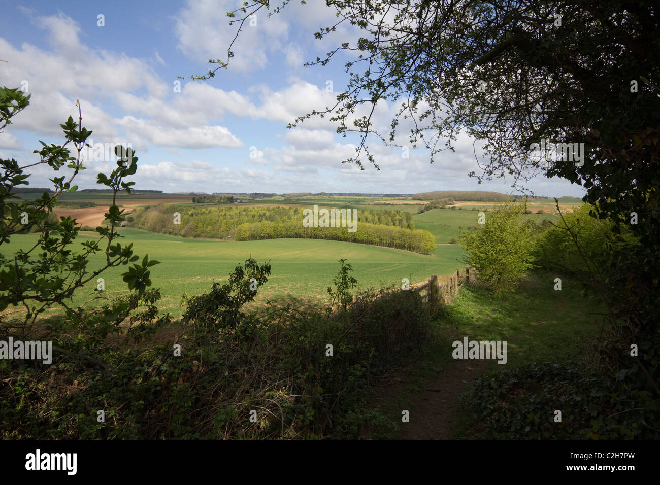 cotswolds rolling hills gloucestershire england uk Stock Photo - Alamy