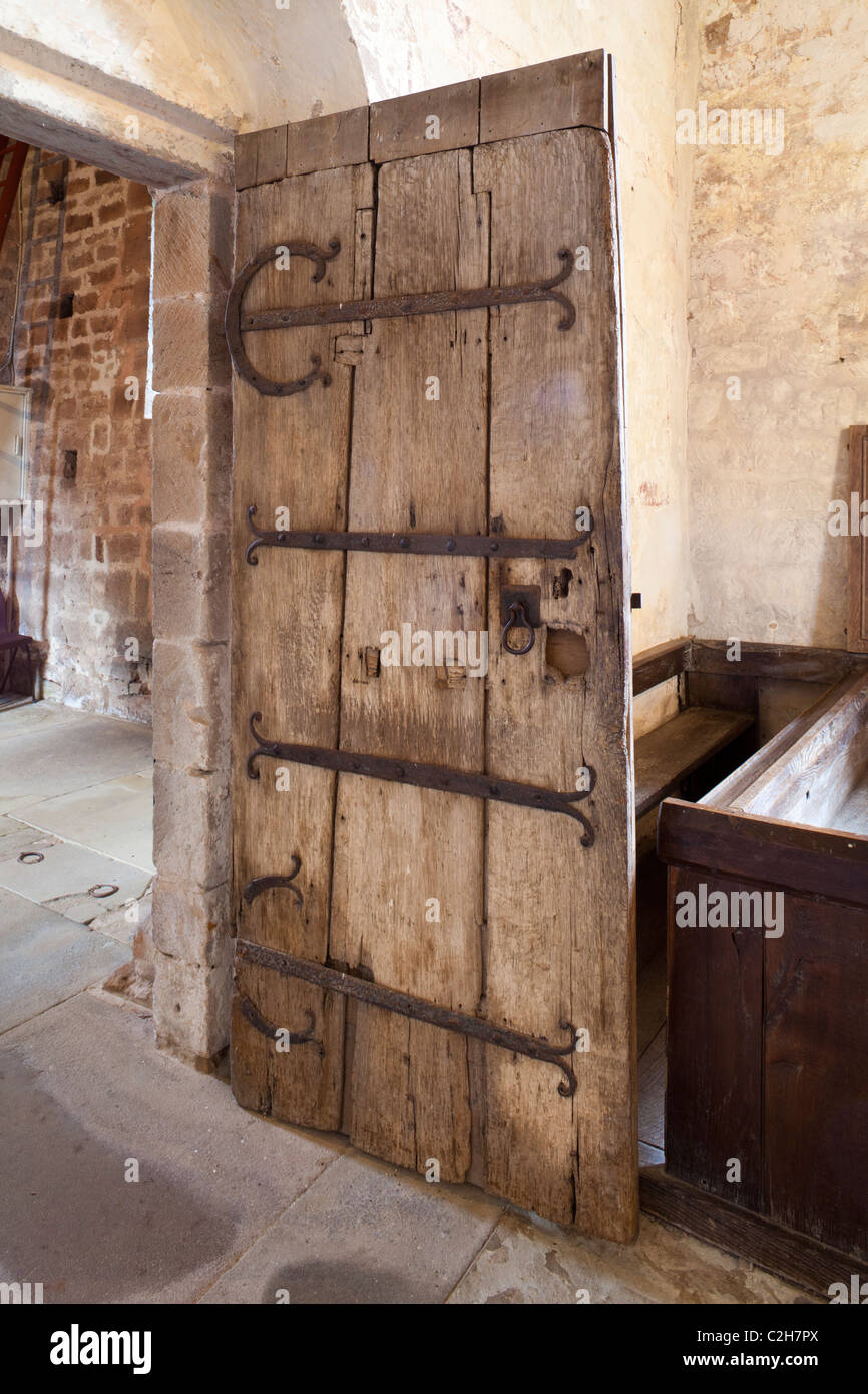 One of the oldest doors in Britain dating from 1120 - 1150 AD in St ...
