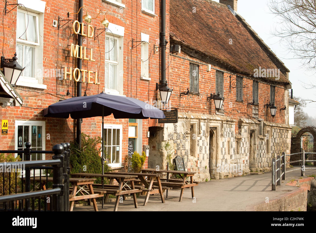 Old Mill Hotel Salisbury England UK old style architecture design Stock ...