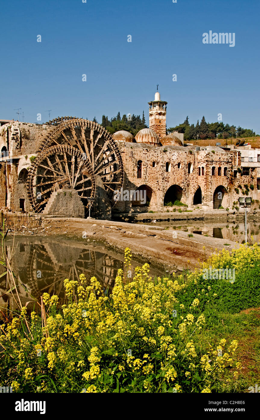 Hama Water Mill Noria 20 meter high Syria Orontes River build in ...