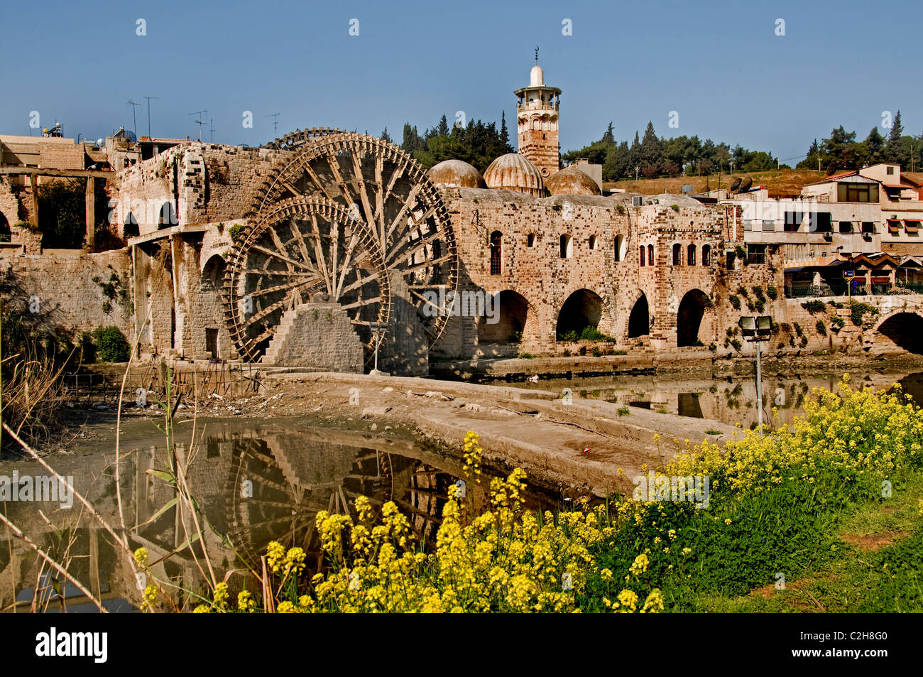 Hama Water Mill Noria 20 meter high Syria Orontes River build in ...