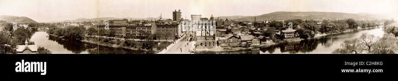 Panorama of Binghamton, N.Y Stock Photo - Alamy
