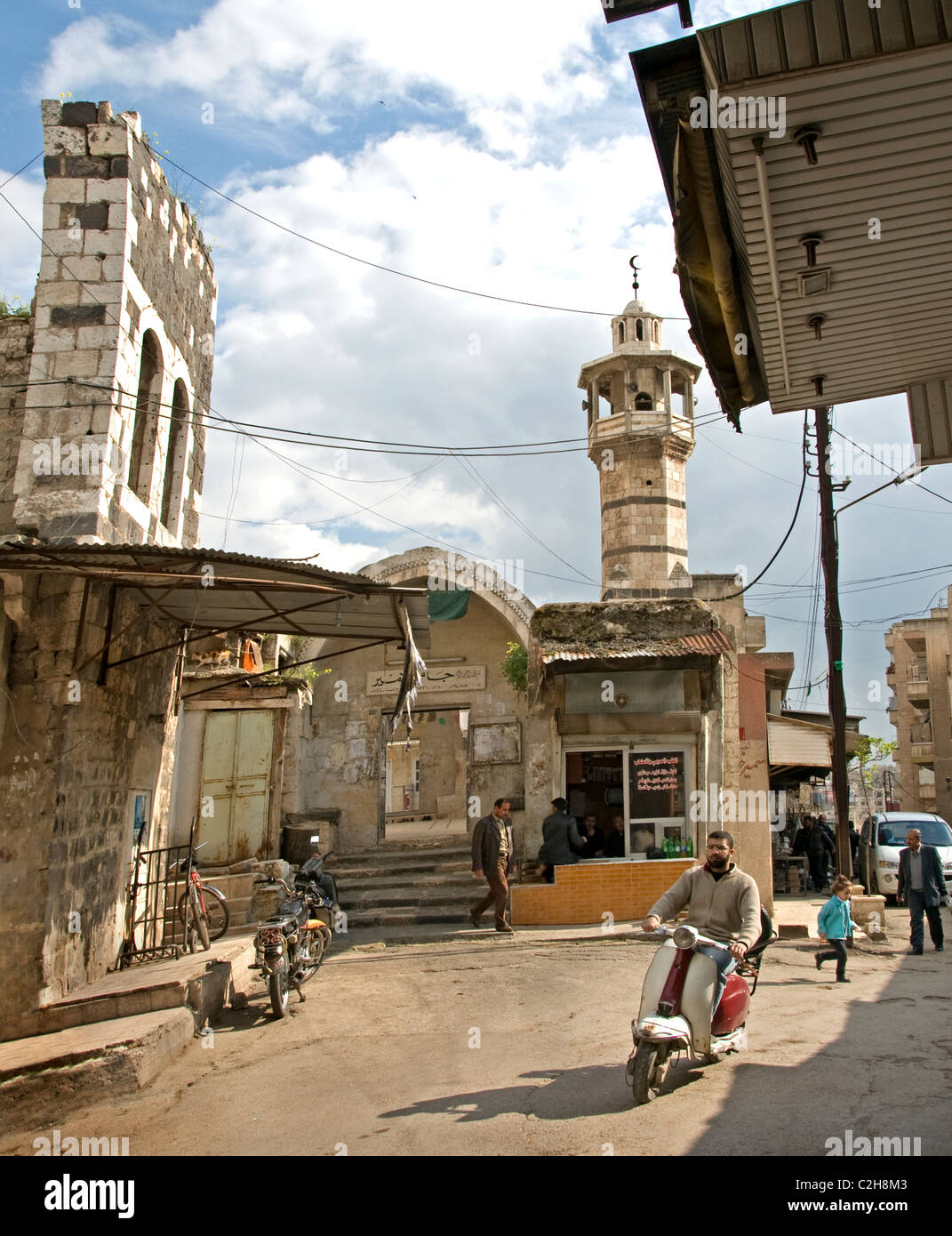 Hama Syria Bazaar Souq market shop old city town Stock Photo - Alamy