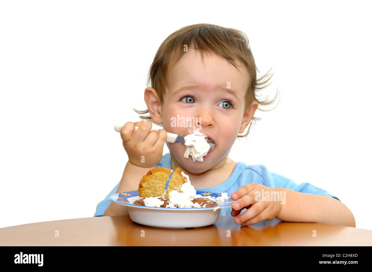 Children eating ice cream laughing hi-res stock photography and images ...