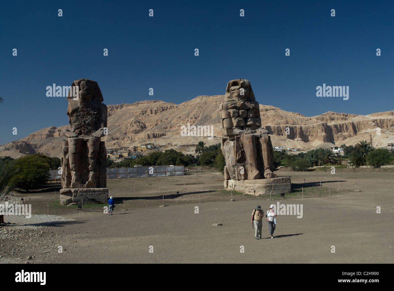Colossi of Memnon Stock Photo - Alamy