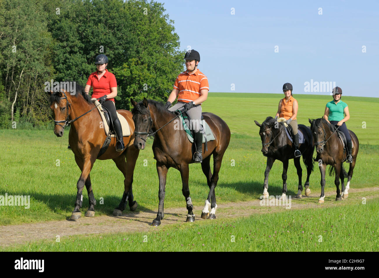 Four riders hi-res stock photography and images - Alamy