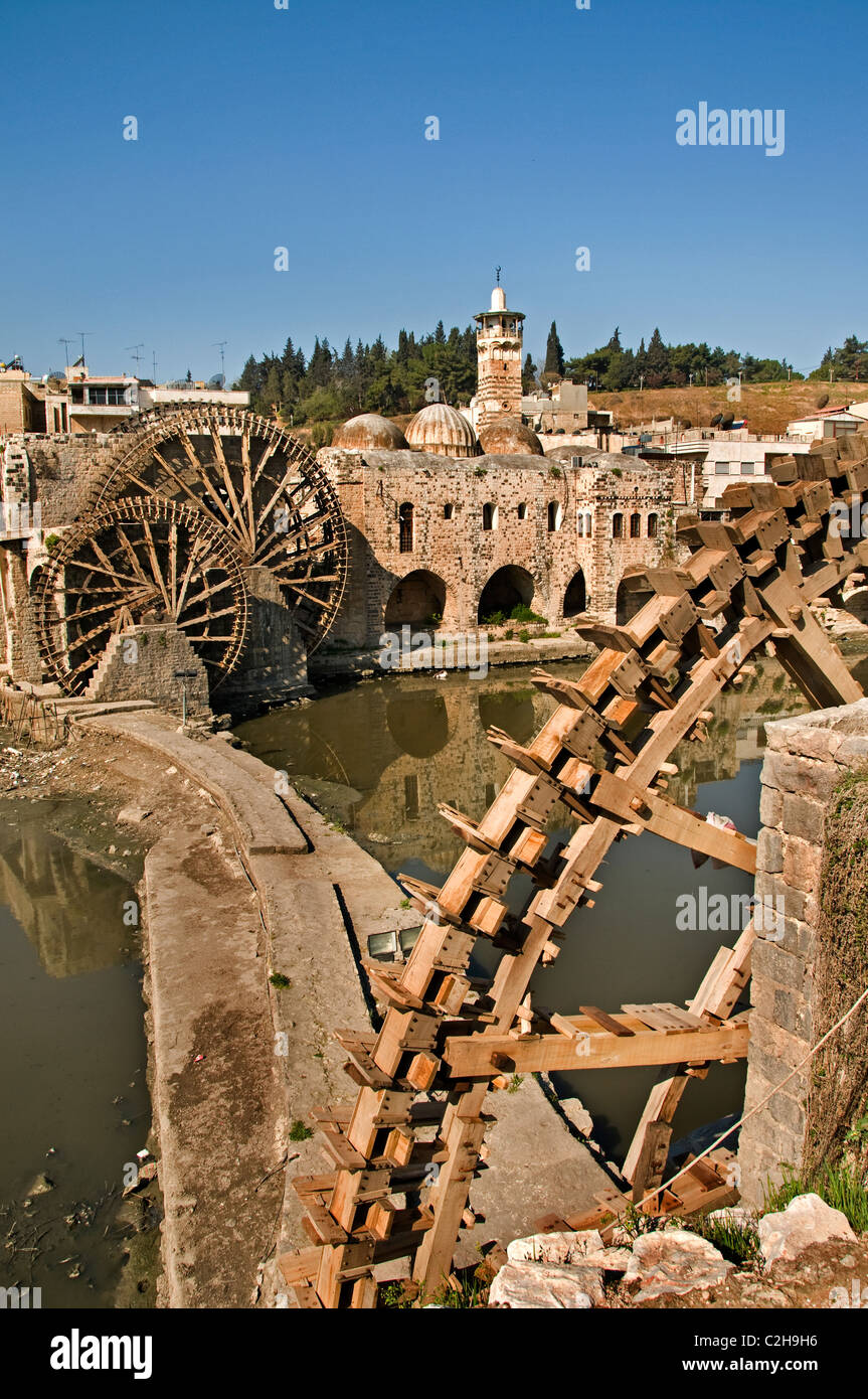Hama Water Mill Noria 20 meter high Syria Orontes River build in ...