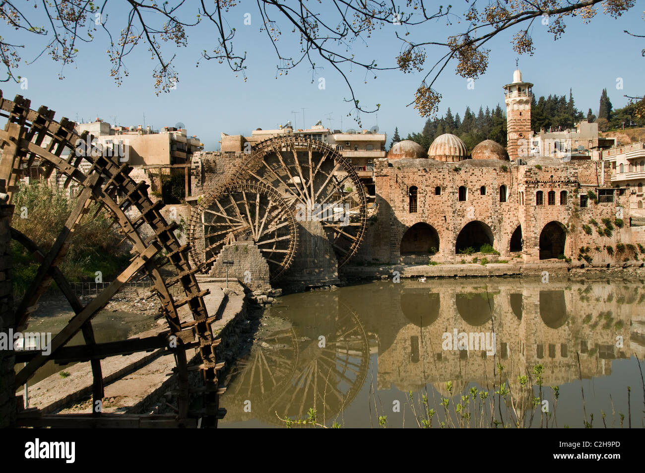 Hama Water Mill Noria 20 meter high Syria Orontes River build in ...
