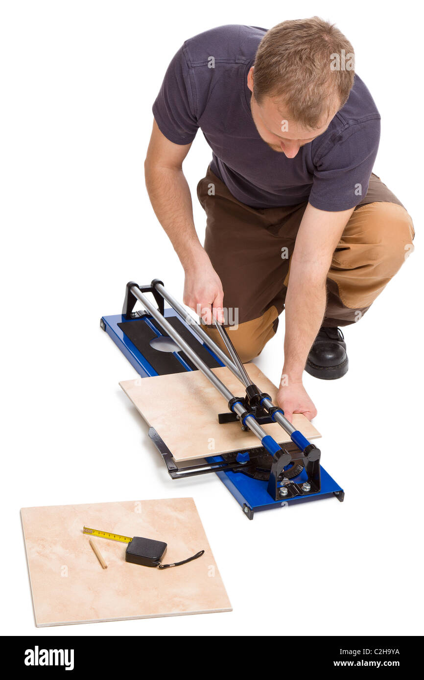 Tiles cutter Cut Out Stock Images & Pictures - Alamy