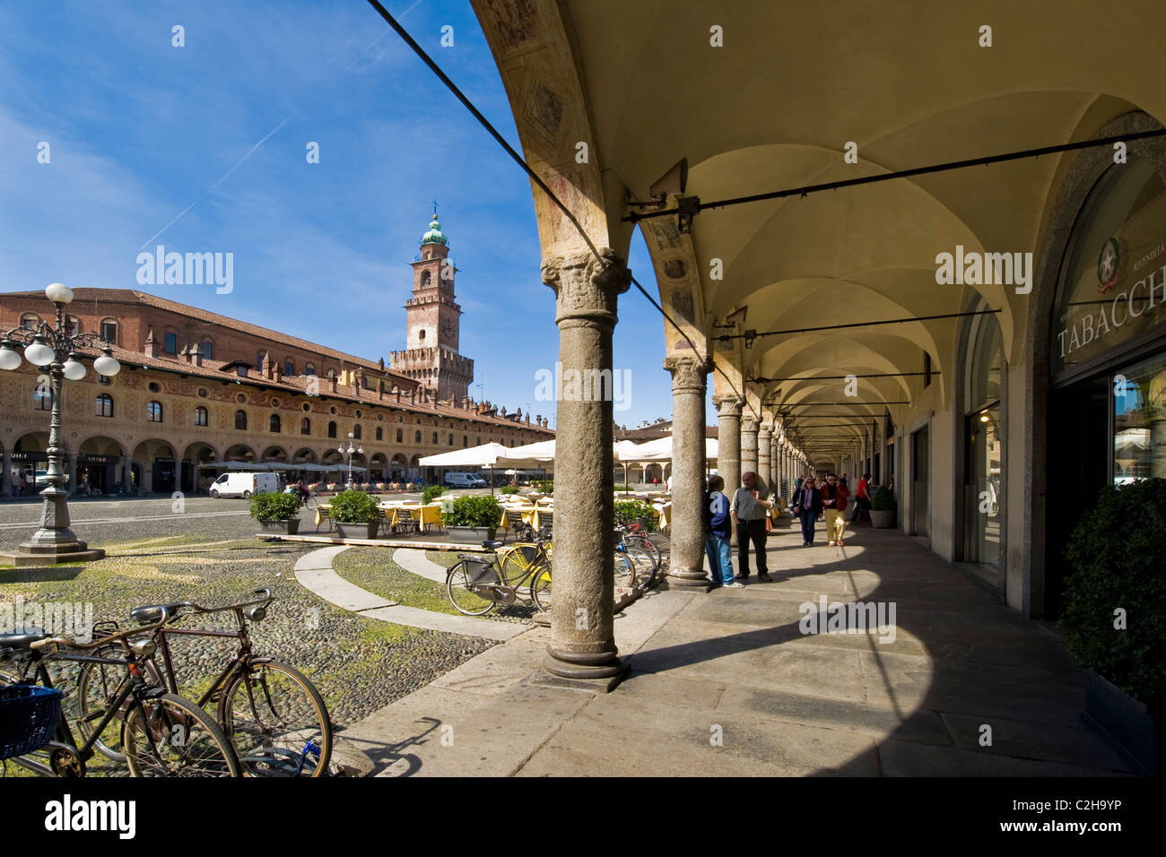 Piazza Ducale, Vigevano, Italy Stock Photo - Alamy