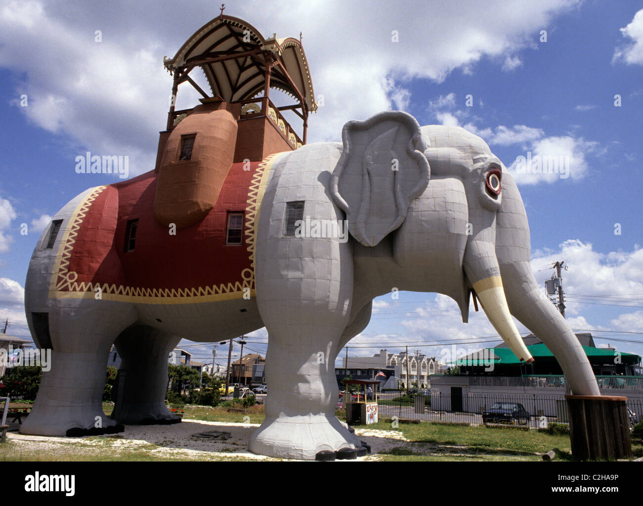Lucy the Elephant. Building in the shape of an elephant in Margate City ...