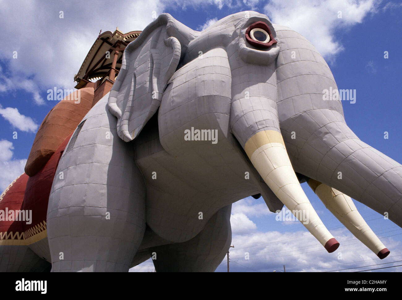 Lucy the Elephant. Building in the shape of an elephant in Margate City ...