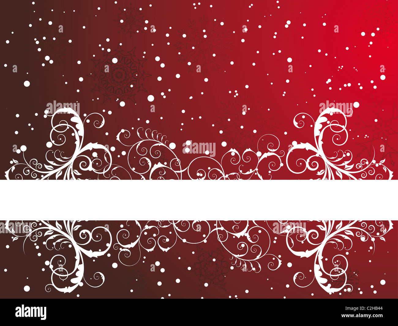 Victorian winter frame background with snowflakes elements Stock Photo ...