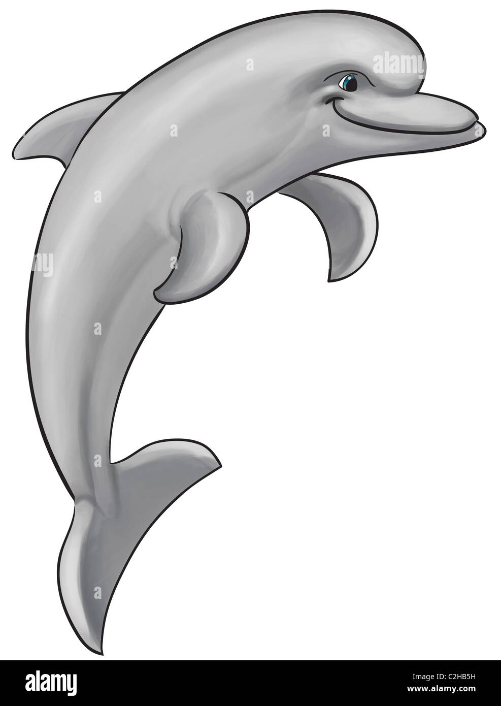 Smiling dolphin Cut Out Stock Images & Pictures - Alamy