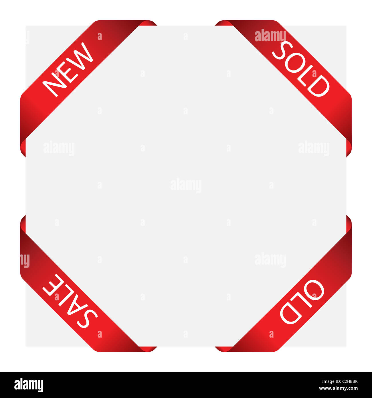Set of vector ribbon labels for design use Stock Photo - Alamy