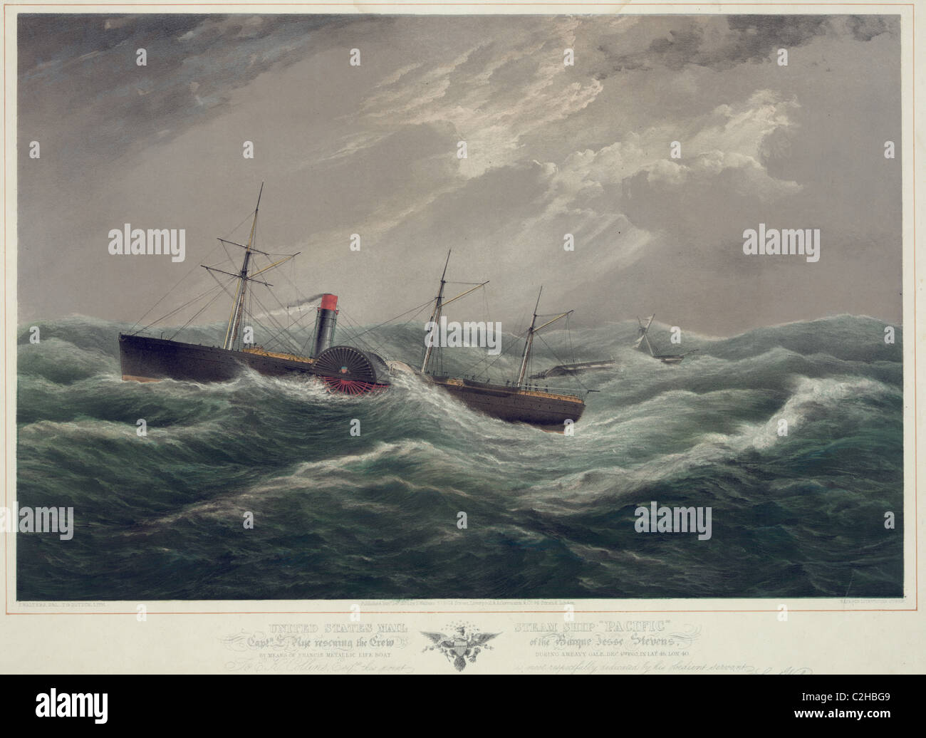 Unites States mail steam ship "Pacific Stock Photo - Alamy