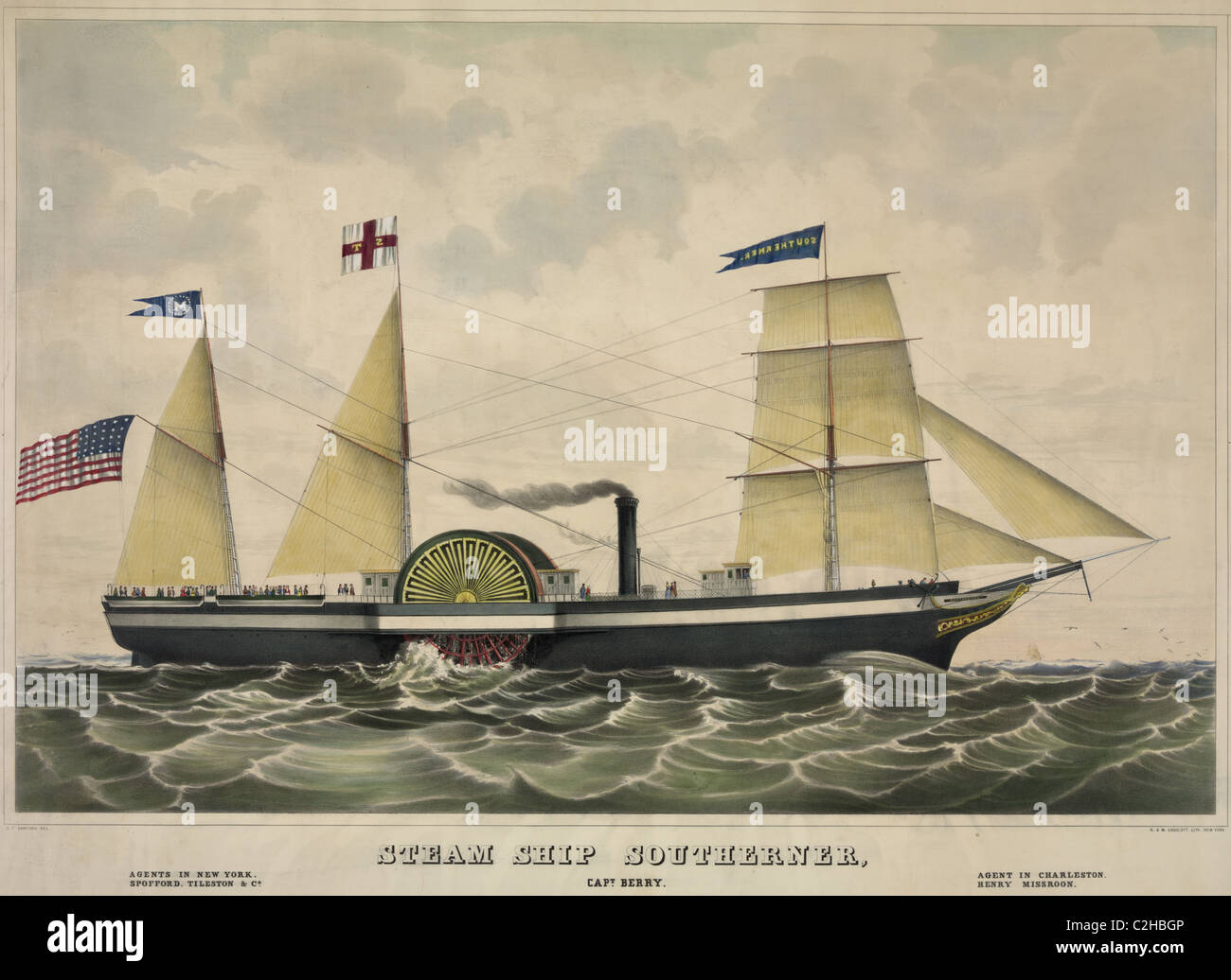 Steam ship Southerner Stock Photo - Alamy