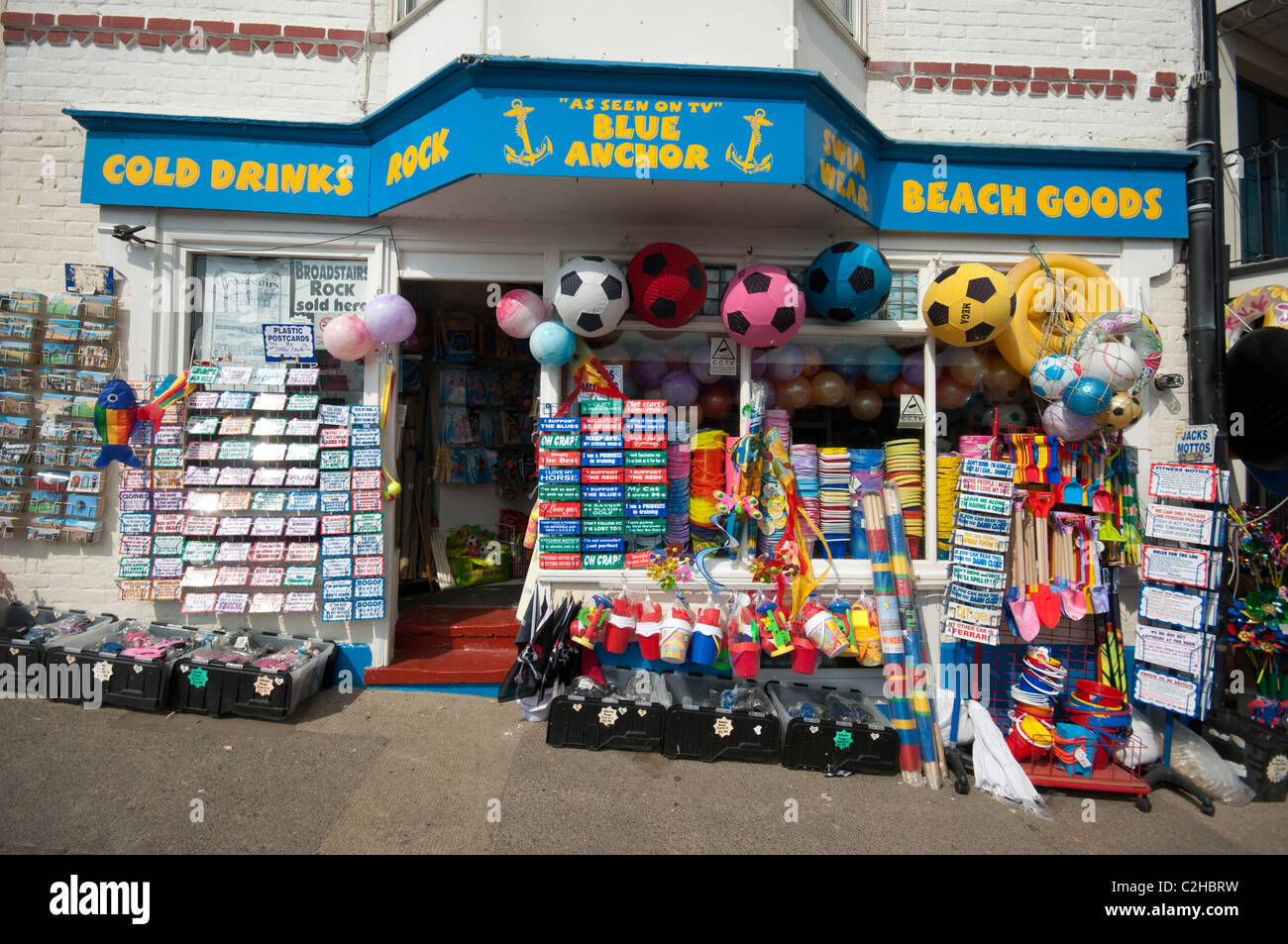 Beach shop at the harbour broadstairs Kent UK Stock Photo - Alamy