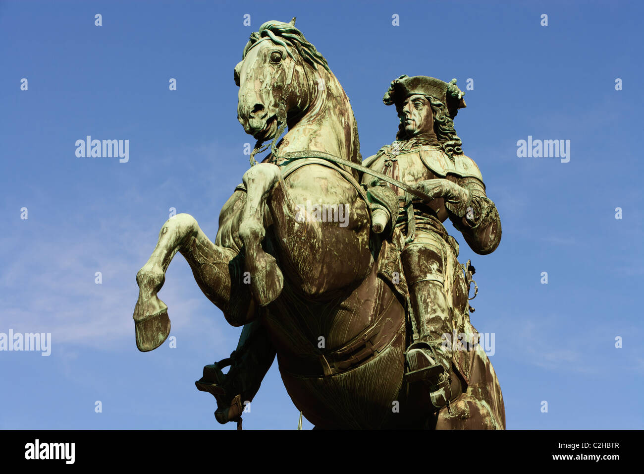 Equestrian statue of Prince Eugene in front of the Austrian National ...