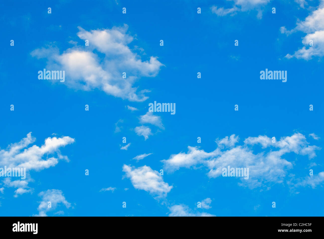 Lake Of The Woods, Ontario, Canada; Blue Sky With White Clouds Stock ...