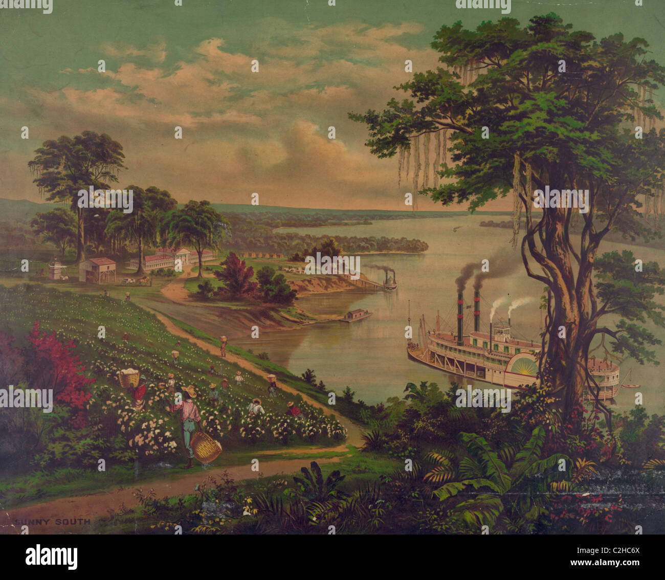 Mississippi river steamboat trees hi-res stock photography and images ...