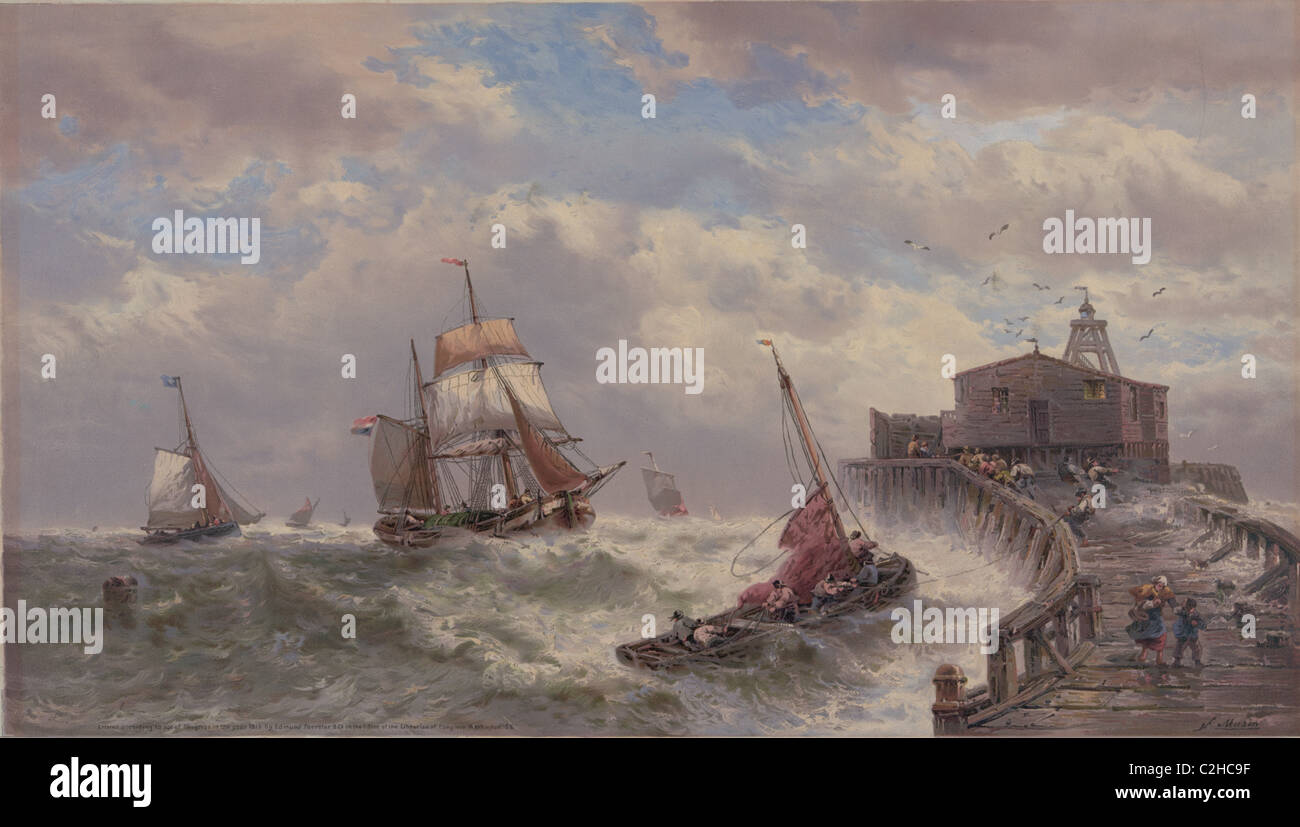 Pier at Calais Stock Photo - Alamy