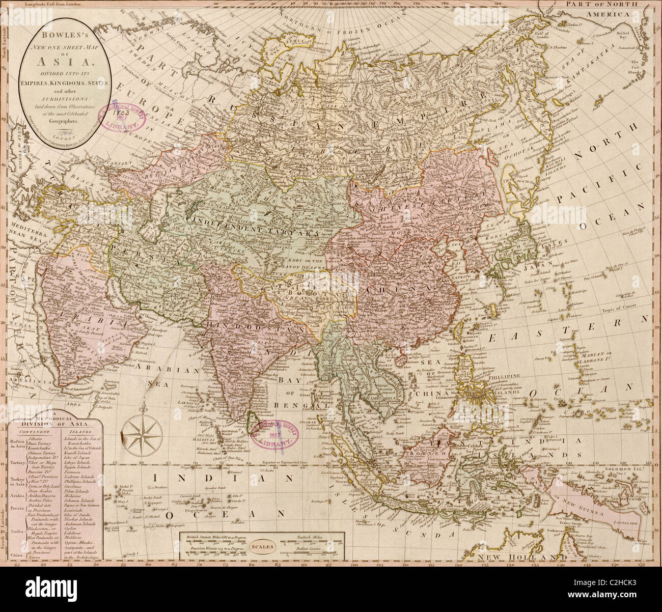 Map of Asia Stock Photo - Alamy