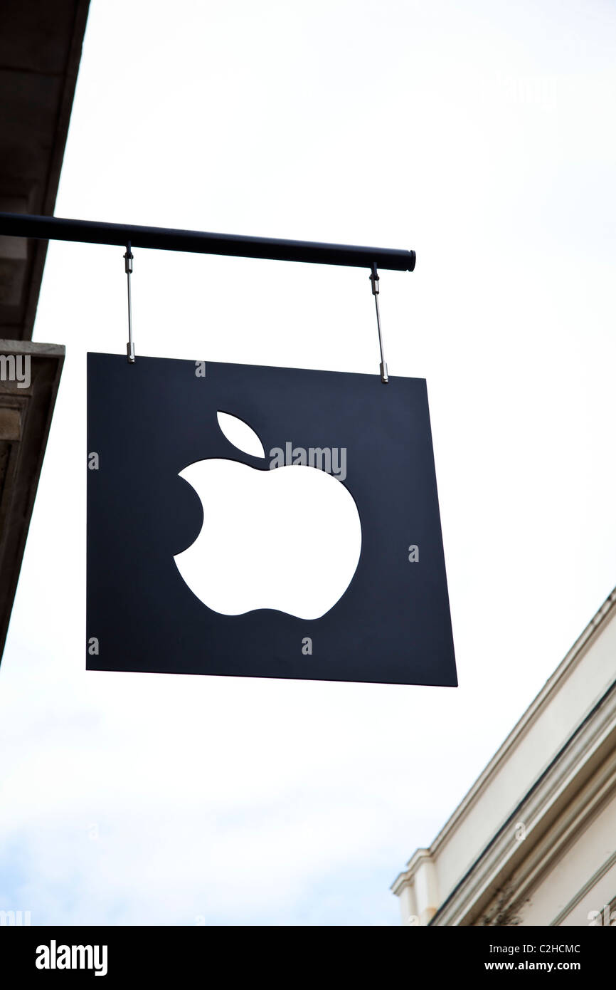 Apple macintosh logo hi-res stock photography and images - Alamy