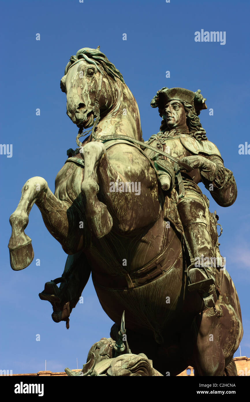 Equestrian statue of Prince Eugene in front of the Austrian National ...