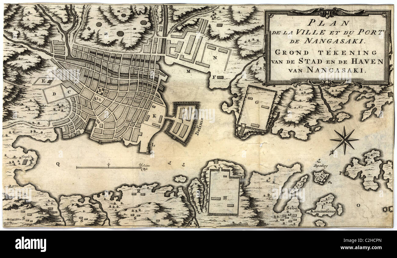 Nagasaki maps hi-res stock photography and images - Alamy