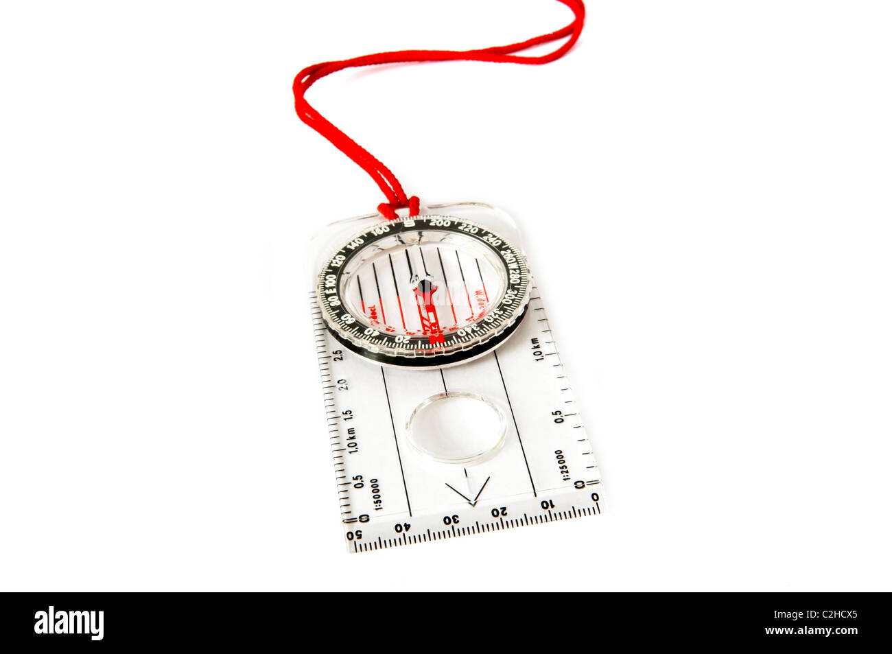 Classic orienteering compass isolated over white Stock Photo - Alamy