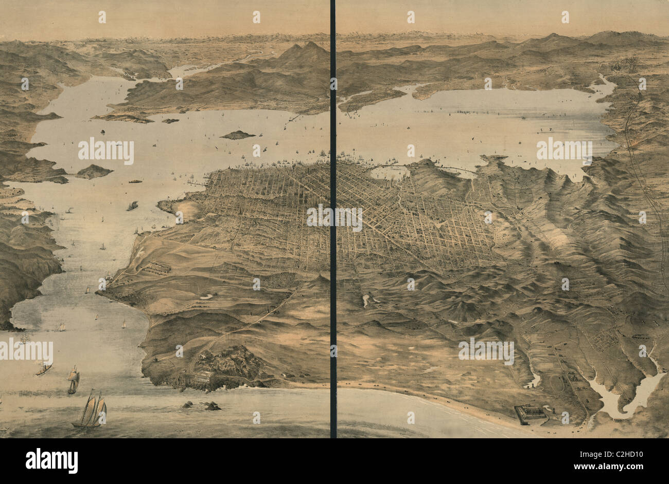 San francisco maps hi-res stock photography and images - Alamy