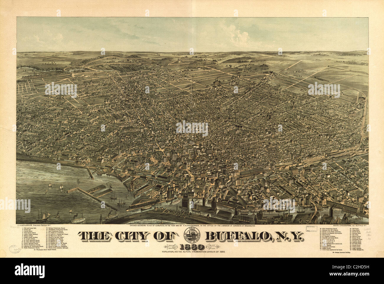 Buffalo, New York 1880 Stock Photo - Alamy