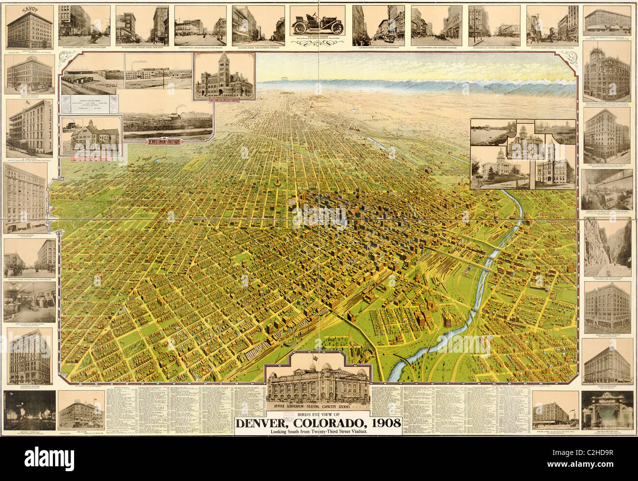 Denver, Colorado 1907 Stock Photo - Alamy