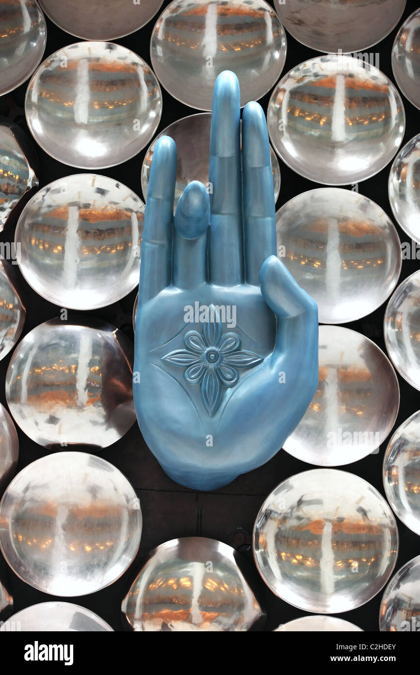 Mudra hand at the Delhi airport North India Asia Stock Photo - Alamy