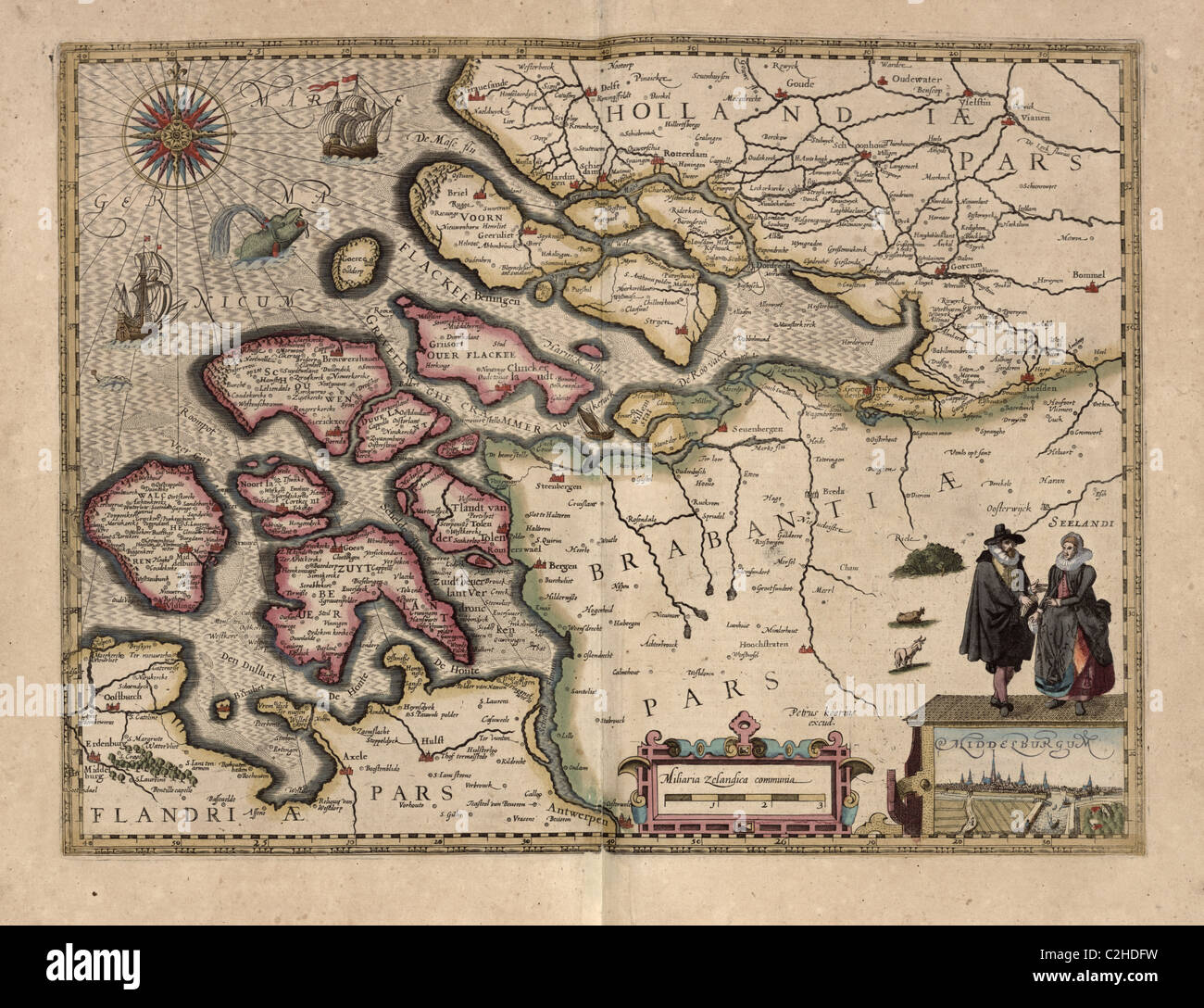 Map of holland hi-res stock photography and images - Alamy