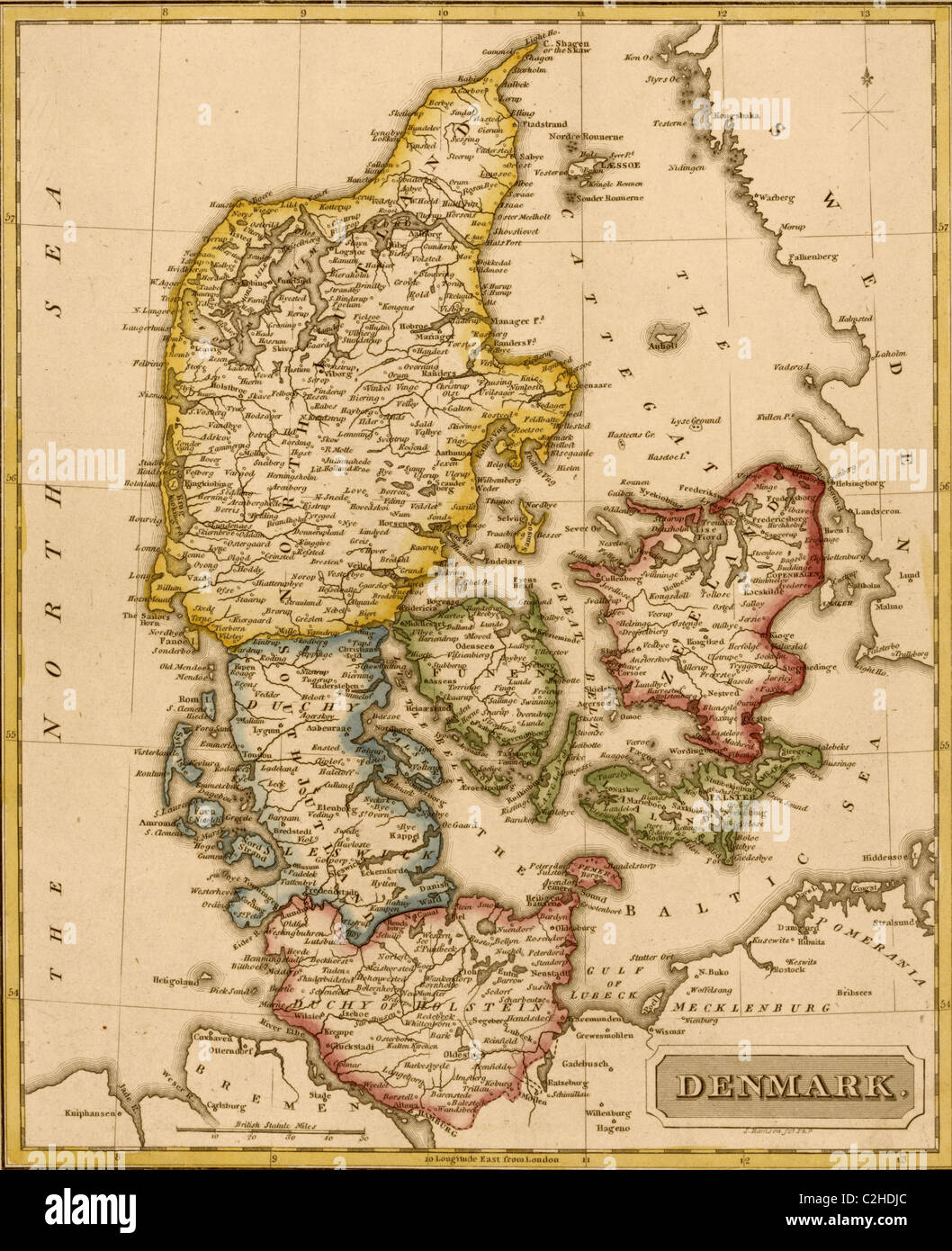 Maps of denmark hi-res stock photography and images - Alamy