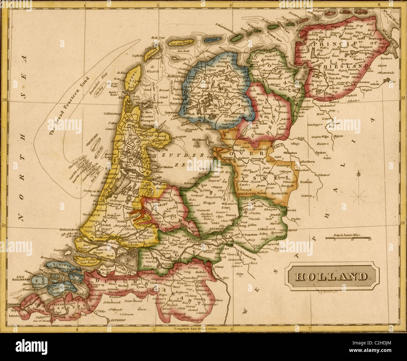 Maps of holland hi-res stock photography and images - Alamy
