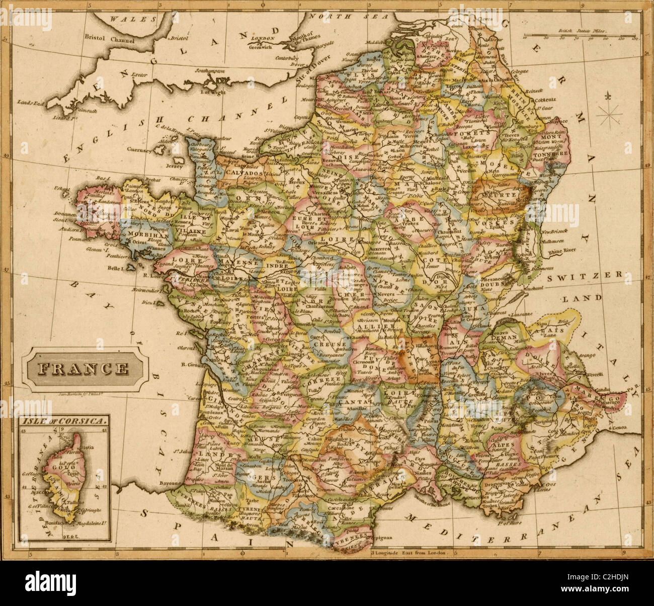 France maps hi-res stock photography and images - Alamy