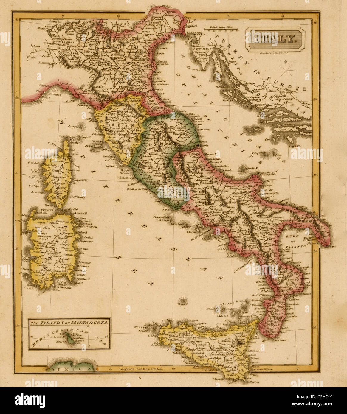 Maps of italy hi-res stock photography and images - Alamy