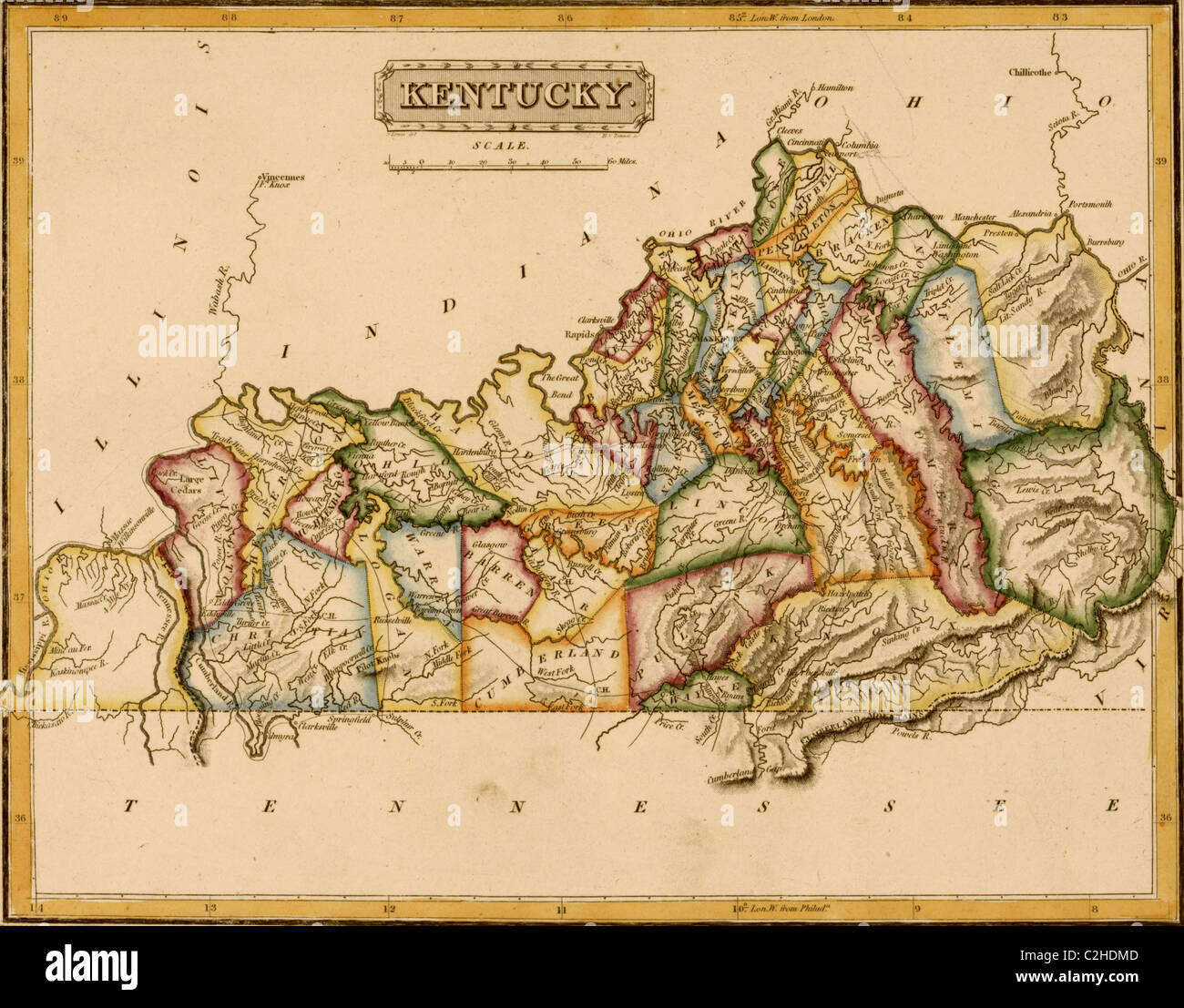 Kentucky - 1817 Stock Photo - Alamy