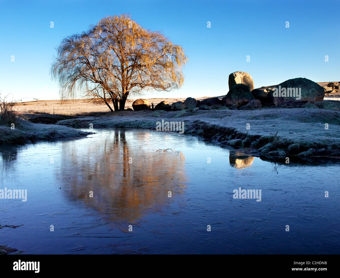 Snowy Mountains, NSW, Australia. Winter dawn Stock Photo - Alamy
