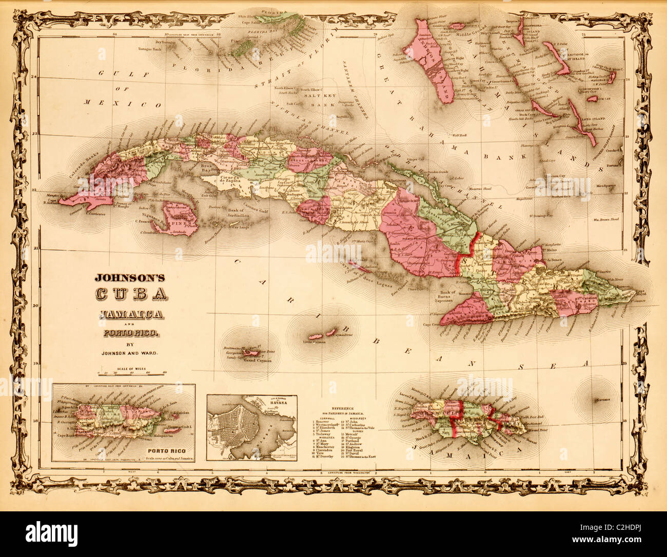 Maps of cuba hi-res stock photography and images - Alamy