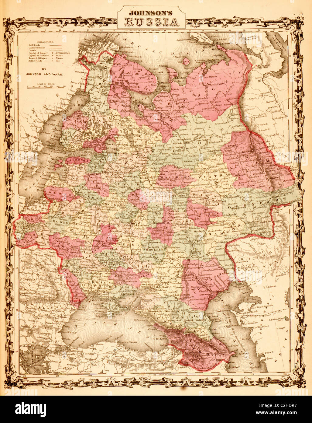 Maps of russia hi-res stock photography and images - Alamy