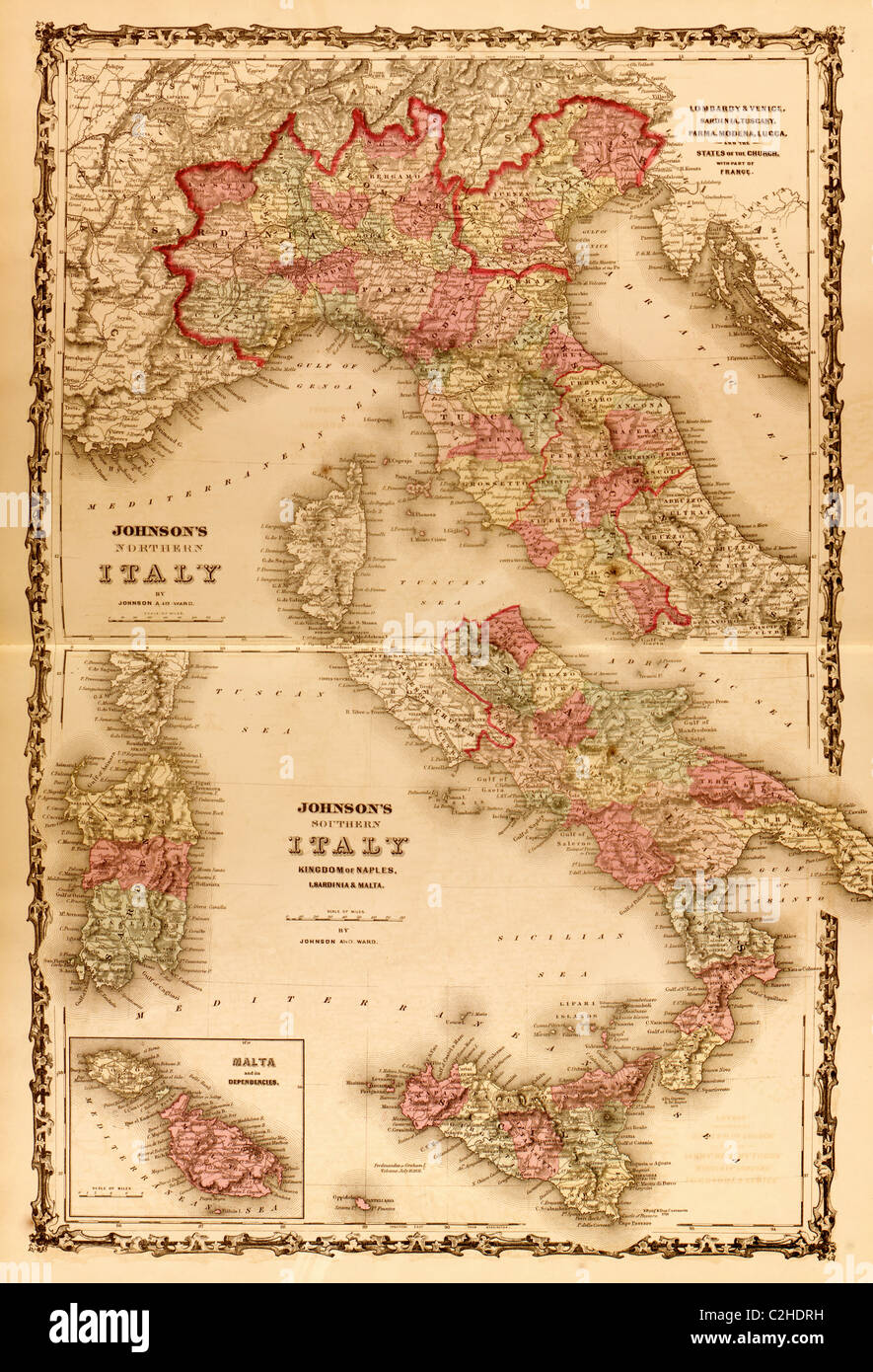 Maps of italy hi-res stock photography and images - Alamy