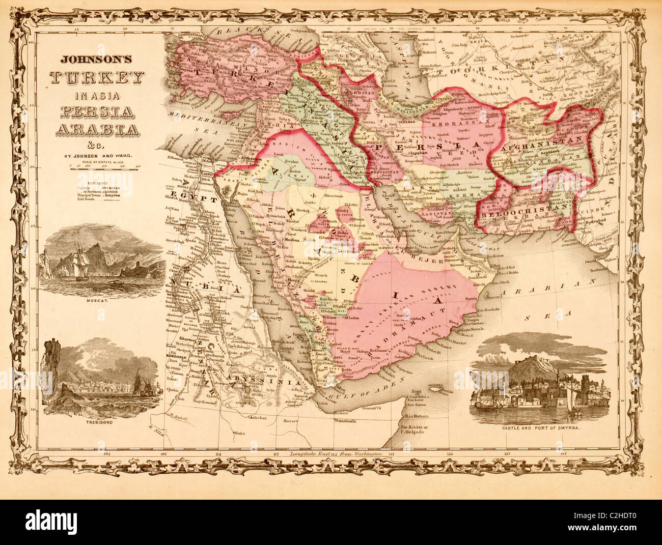 Maps of the middle east hi-res stock photography and images - Alamy
