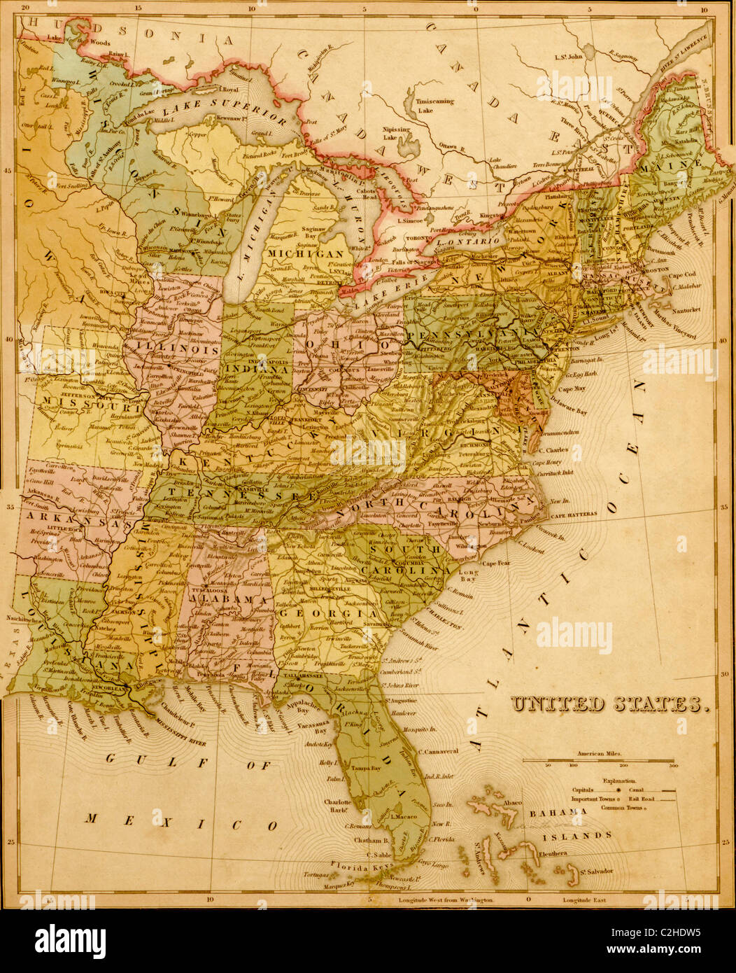 Usa maps hi-res stock photography and images - Alamy