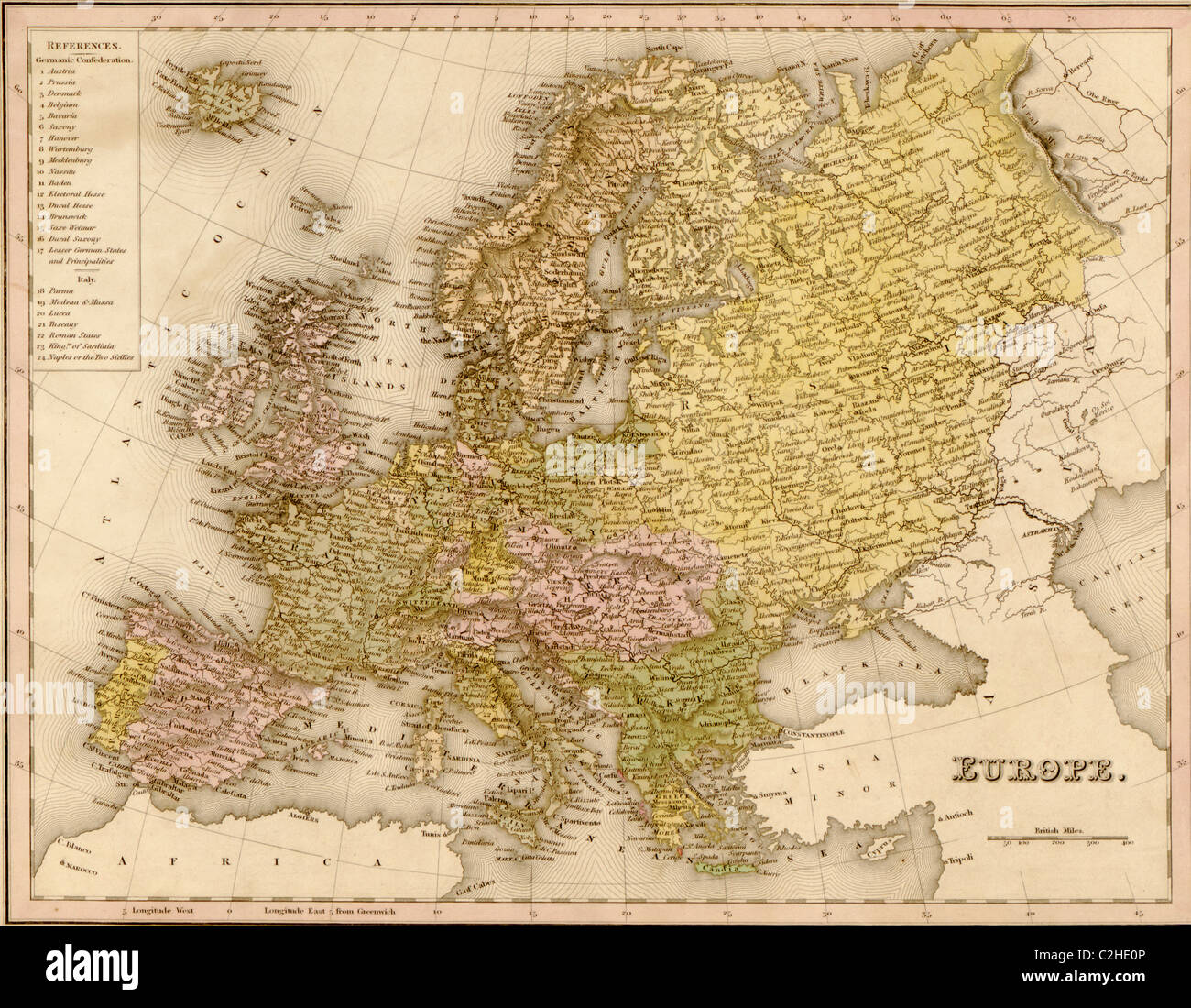 Europe maps hi-res stock photography and images - Alamy